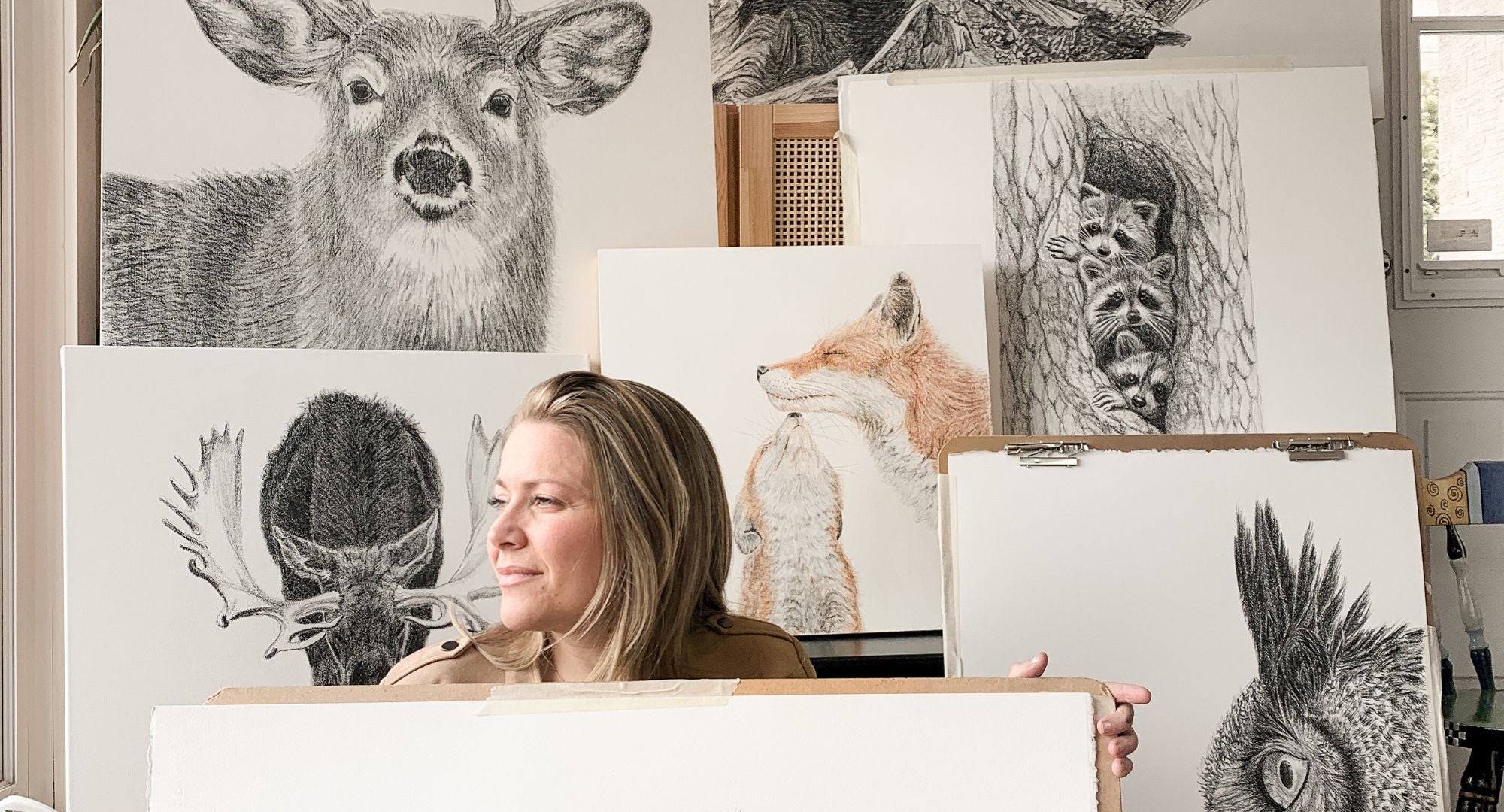 8x10 Black and White Cute animal prints – LE NID atelier