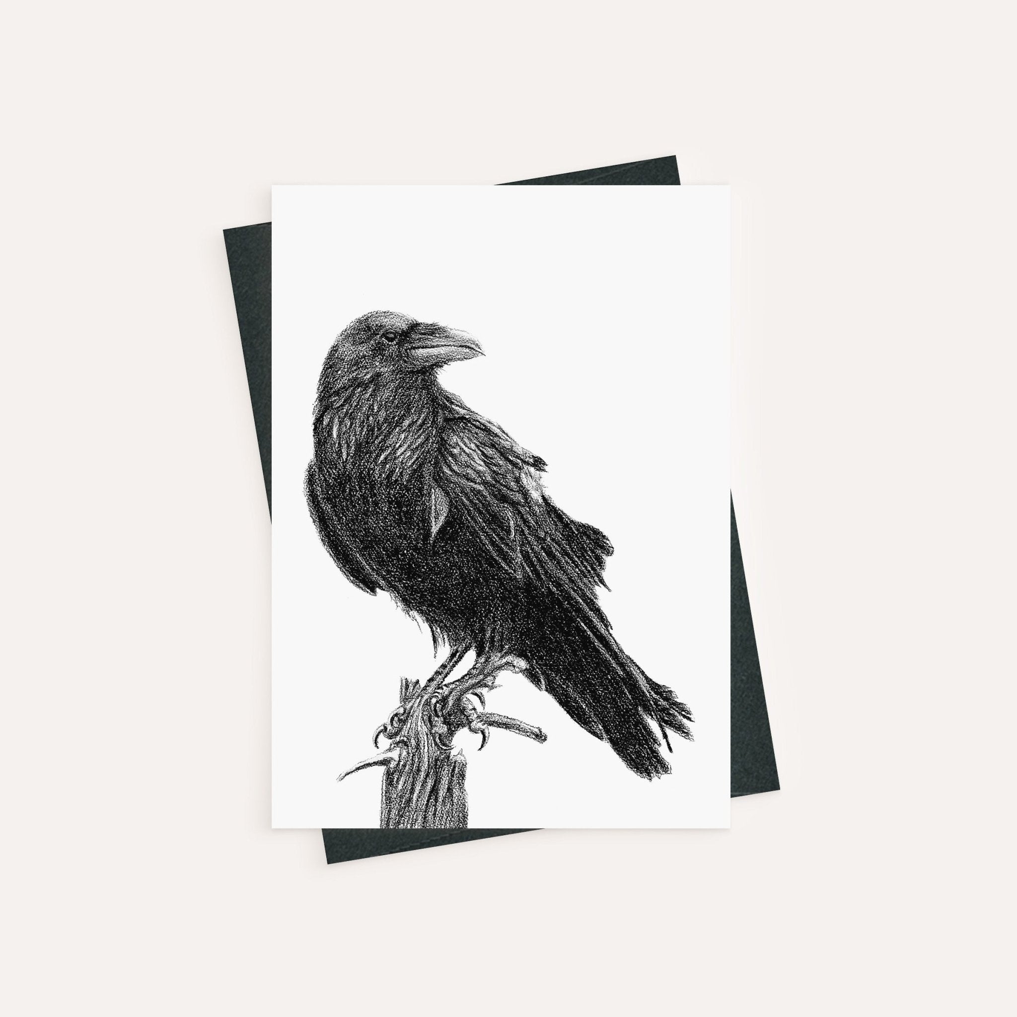 Raven - greeting card - LE NID atelier
